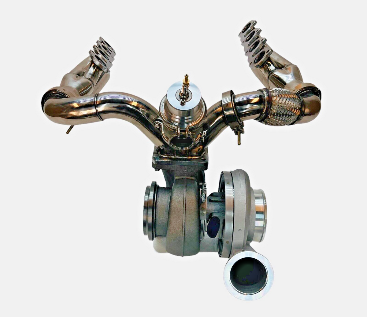 S475 FOR FORD Mustang Single T6 Turbo Kit 96-04 2 VALVE 1200HP 4.6L 2v ...