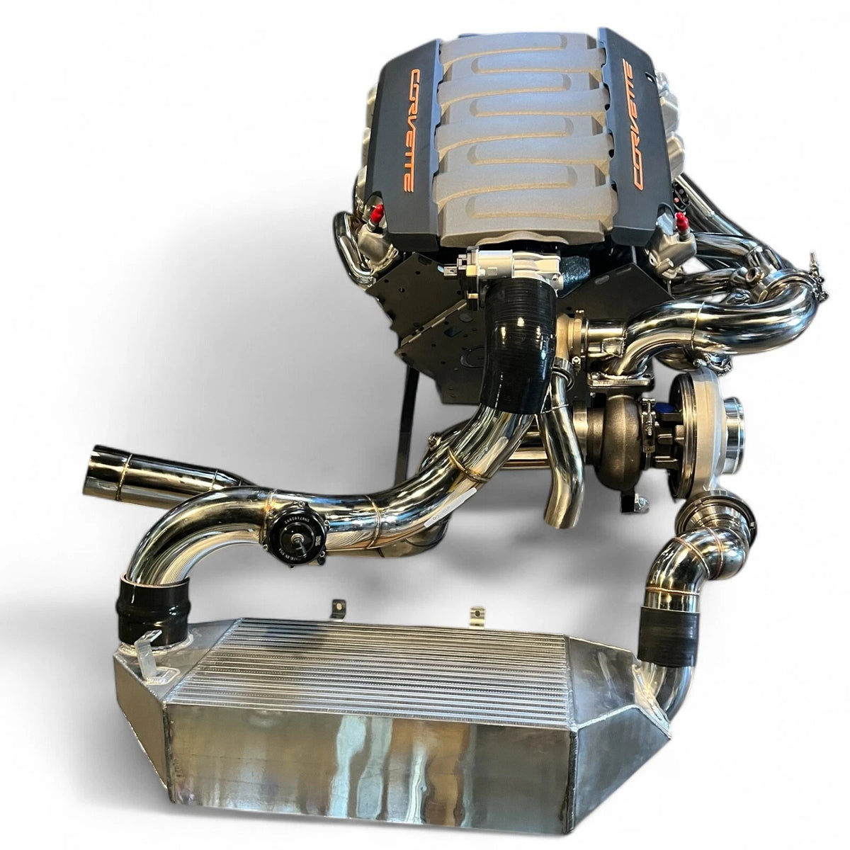 FOR 14-19 CORVETTE C7 TURBO KIT + INTERCOOLER S475 1100HP SINGLE LT1 L ...