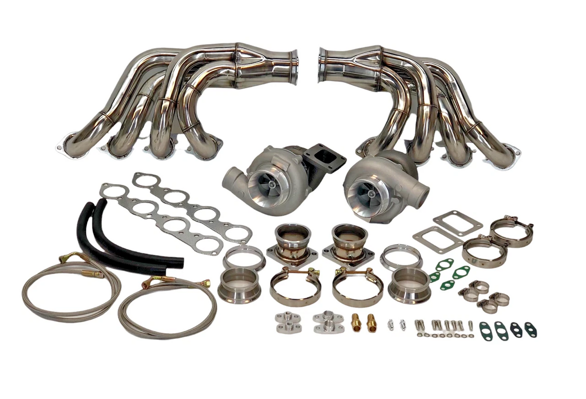 GT45 Big Block FOR Chevy Twin Turbo kit BBC 366 396 402 427 454 Packag ...