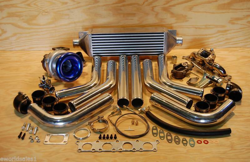 Audi Volkswagen Stainless T3/T4 TURBO KIT 1.8T A4 TT Golf GTI 20v Jett ...