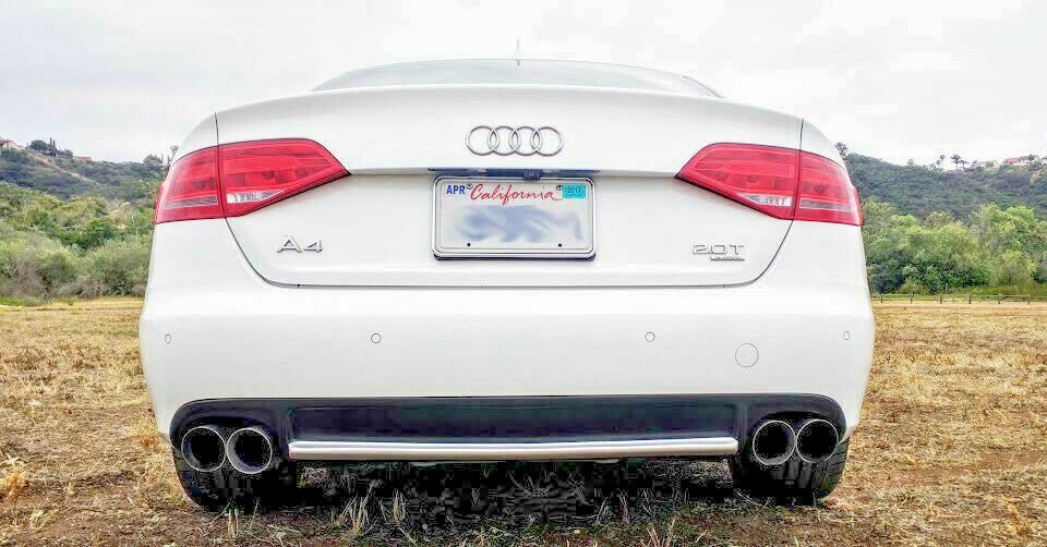 2008 2016 Audi A4 S4 TIPS STAINLESS STEEL DUAL EXHAUST 4.0 2.5 B8 B9 Q MMI SPEED SHOP