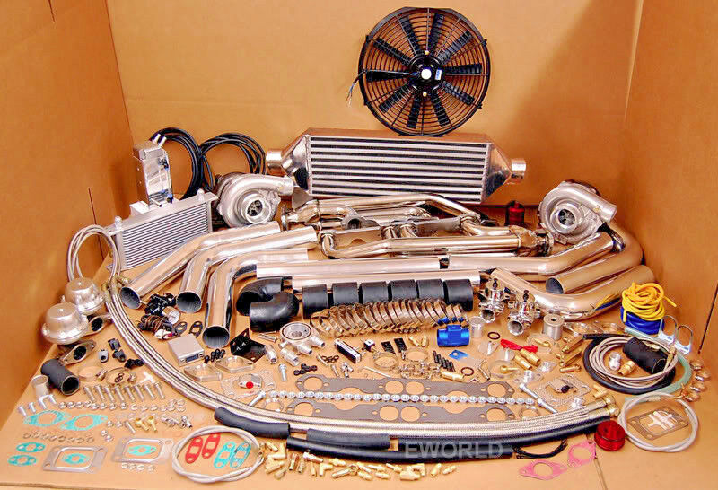 MOPAR SMALL BLOCK TT DODGE RT 1000HP Twin Turbo KIT 318 340 360 5.2L 5 ...