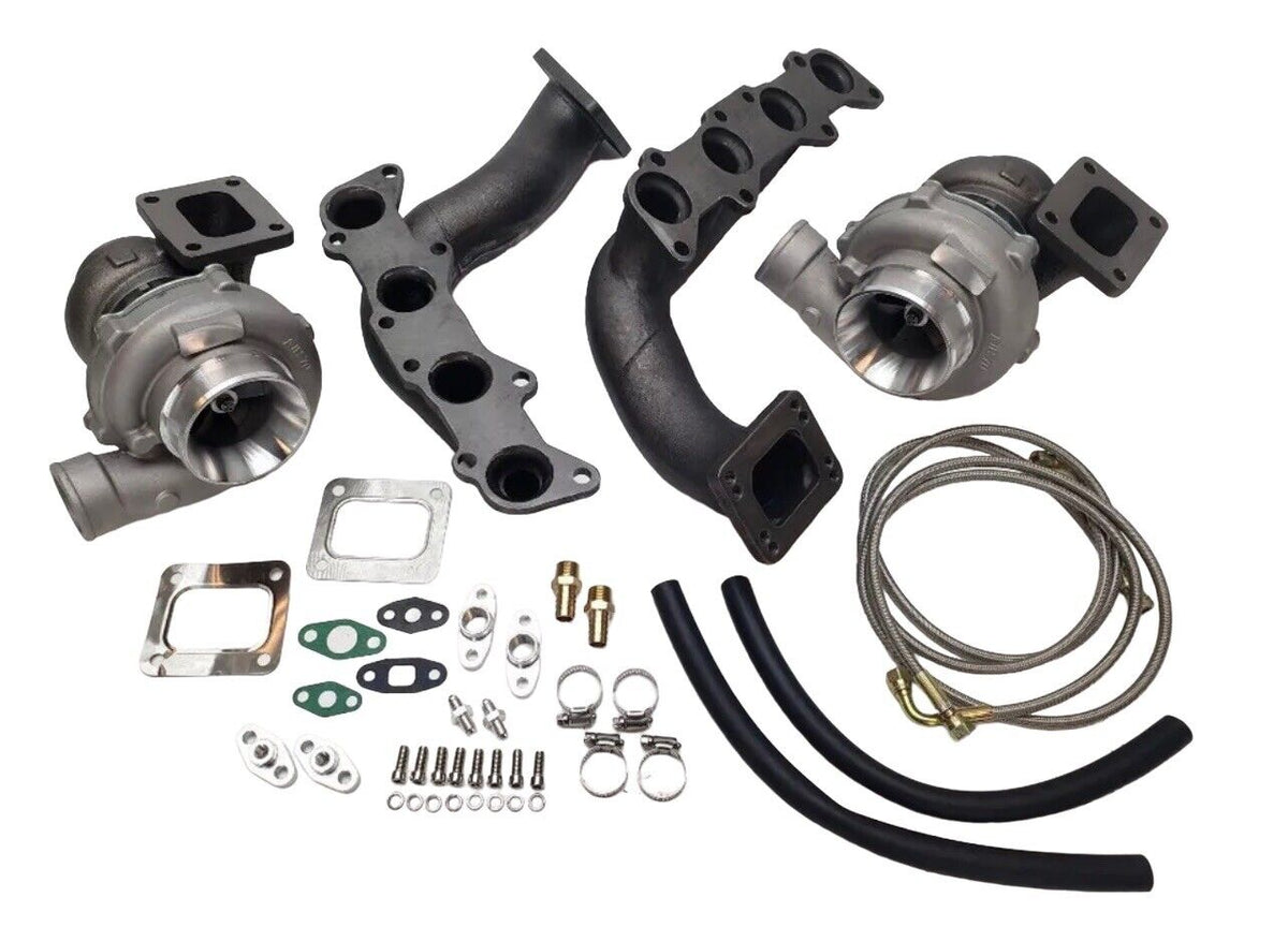 FOR Coyote Ford Mustang 2011-2023 5.0 Twin Turbo Charger Kit Cast Mani ...