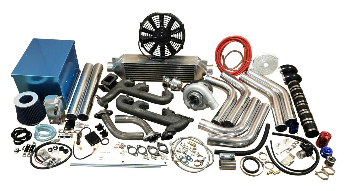 FOR CHEVY GM 4.3L TURBO KIT S10 BLAZER TYPHOON SYCLONE T3 CAST V6 FULL ...