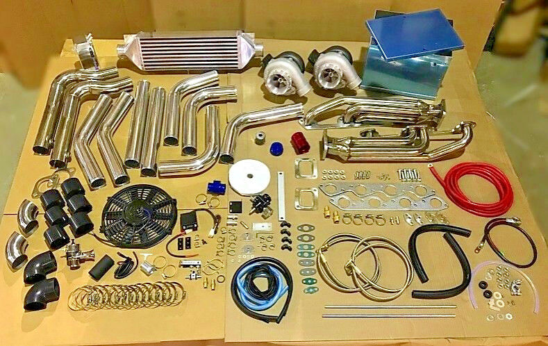 T4 BBC TWIN TURBO KIT GMC GM CHEVY BIG BLOCK 427 454 396 502 572 TURBO ...