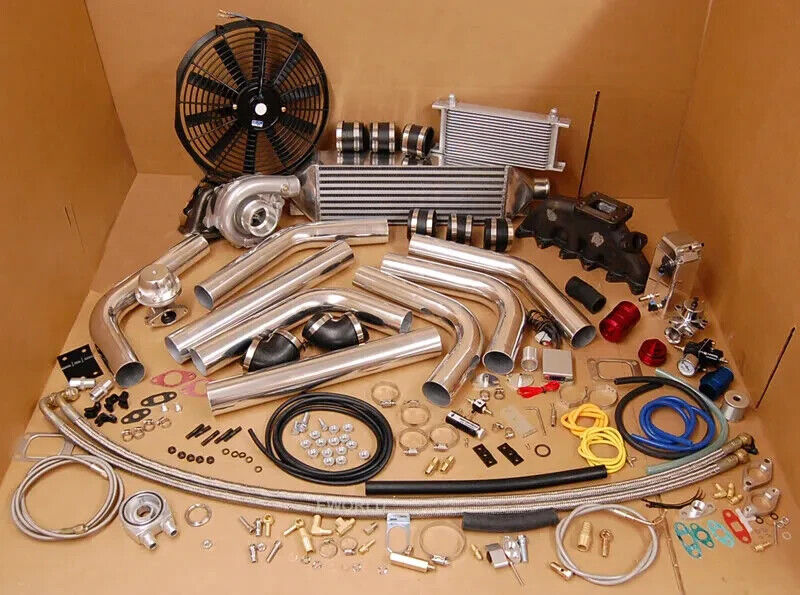 for 02-08 Golf 24V 15PC 99-04 Jetta 2.8L 3.2L VR6 CAST TURBO KIT SOHC ...